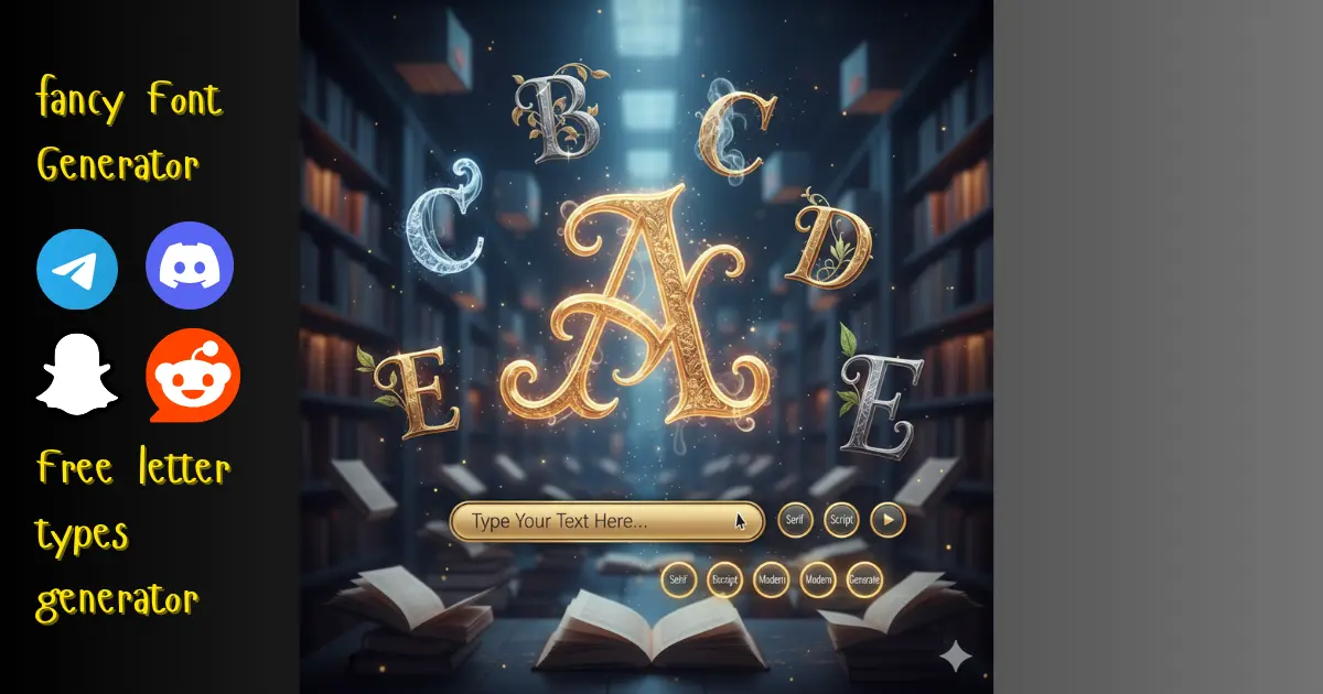 Fancy Font Generator - 40 + Styles 𝒞𝑜𝓅𝓎 𝒫𝒶𝓈𝓉𝑒